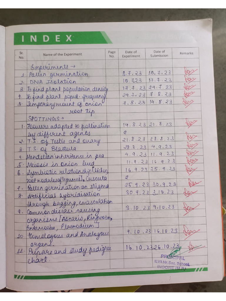 Bio Practical File - 1 | PDF