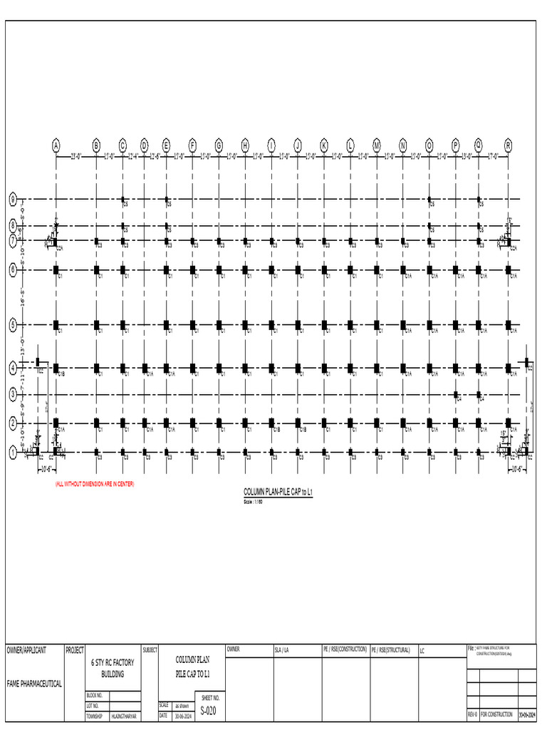 a2 Size 6sty Fame Structure for Construction(02072024) | PDF