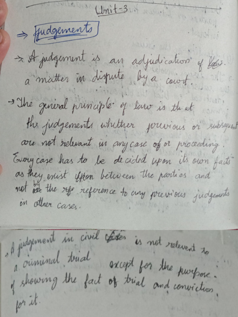 Unit 3 (Part 1) Law of Evidence | PDF