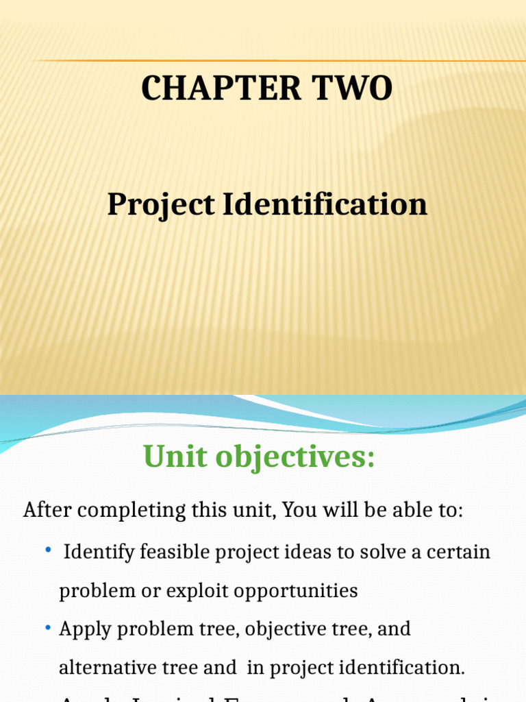 Unit 02-Project Identification | PDF | Swot Analysis
