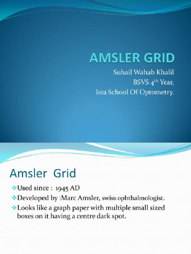 Amsler Grid Test | PDF