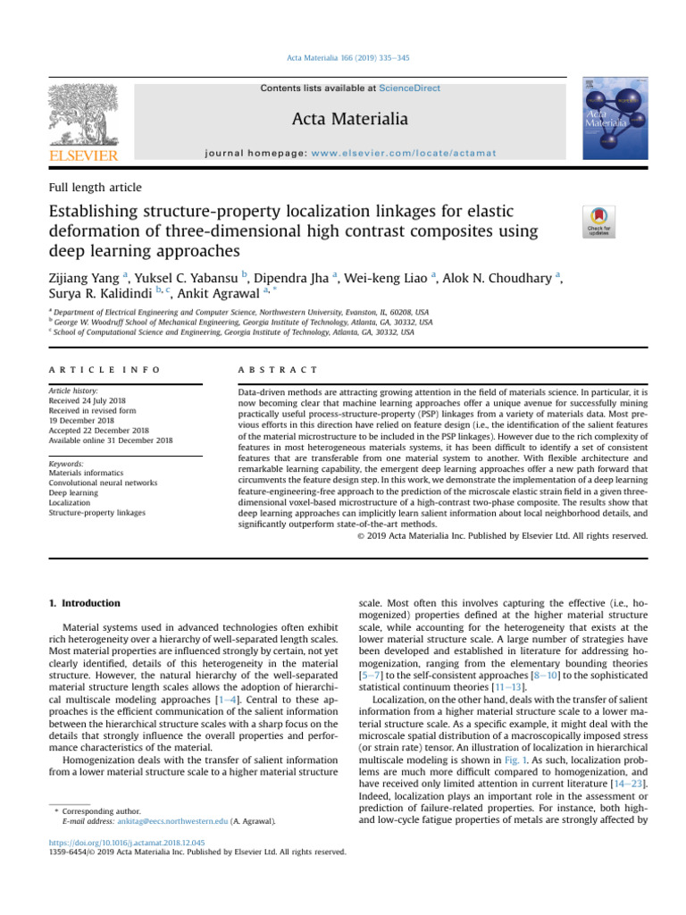 Establishing Structure-Property Localization Linkages For Elastic | PDF ...