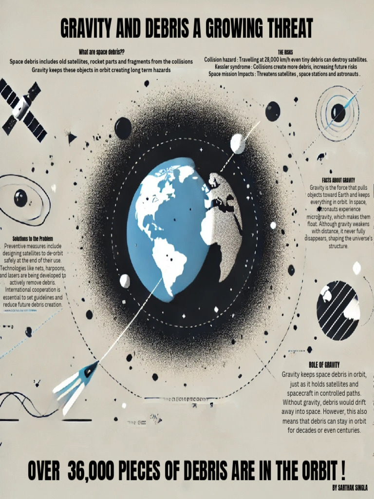 Gravity and Debris A Growing Threat | PDF | Space Debris | Outer Space