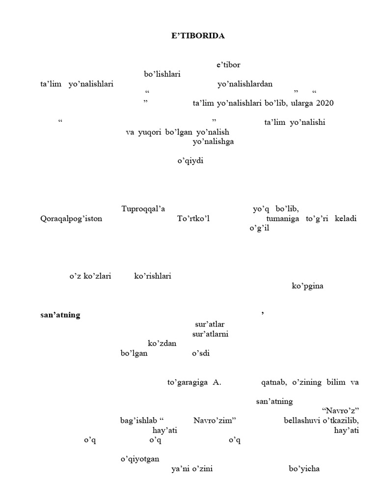 5 Tashabbus Maqola | PDF