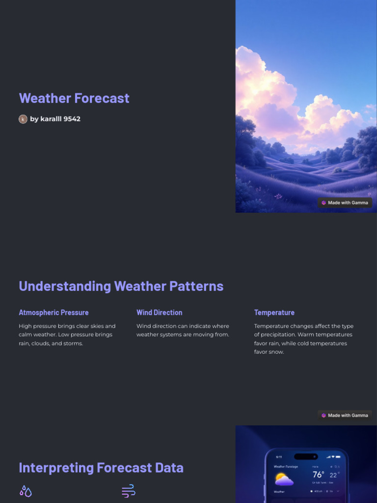 Weather Forecast and Patterns Guide | PDF