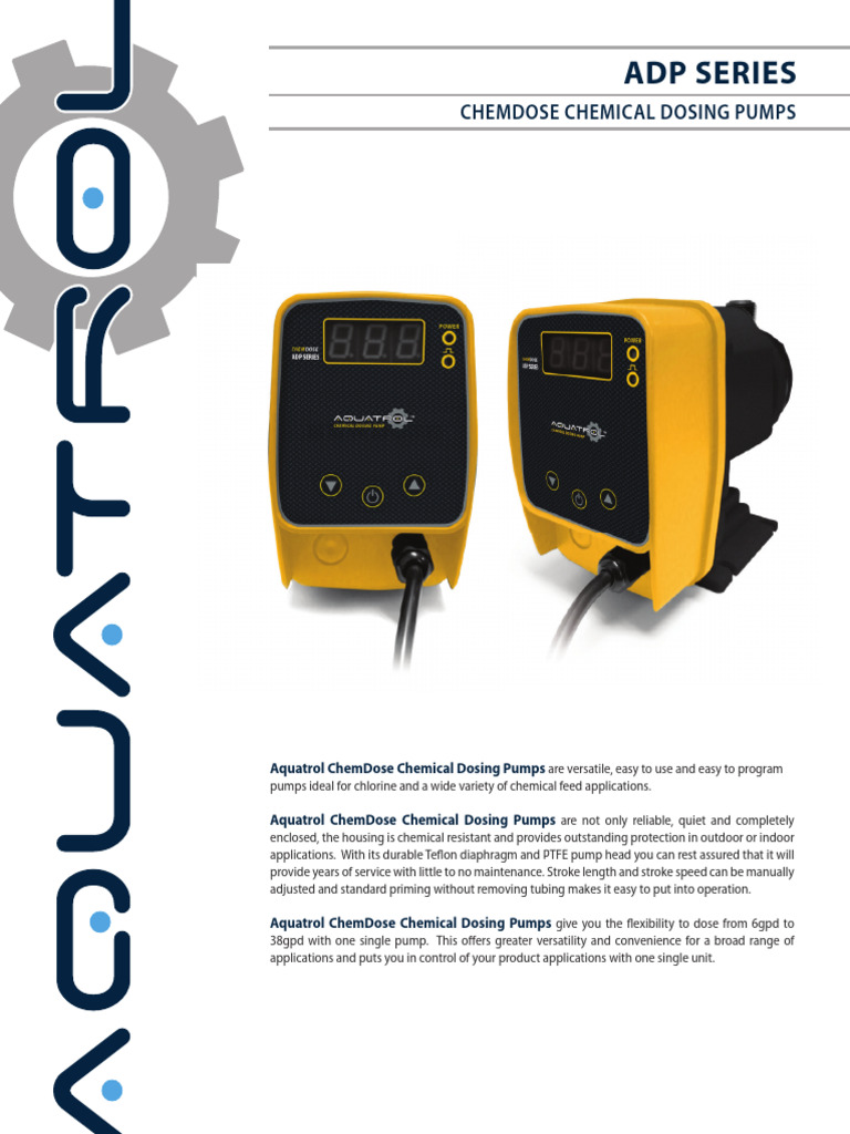 Bomba Dosificadora Para Inhibidor ADP_DS | PDF | Pump | Sodium