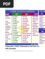 Collocation: 2500+ Collocations List From A-Z With Examples | PDF | Adverb | English Language