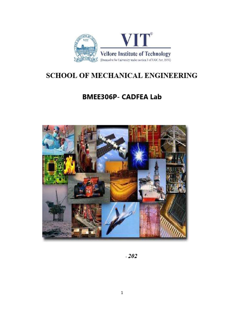 CADFEA Lab - Ex 3 3D Modelling Ver 1 2025 01 | PDF