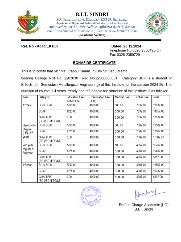 Certificate Pappu Kumar | PDF | Academia | Higher Education
