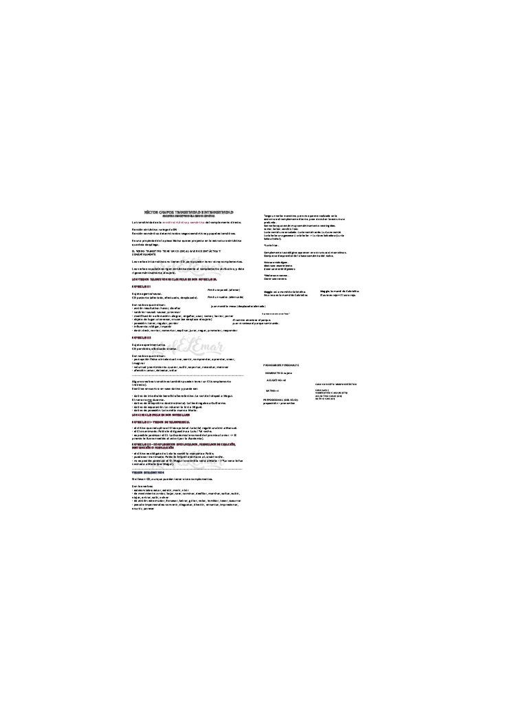 Héctor Campos. Transitividad e Intransitividad Gramática Descriptiva de ...