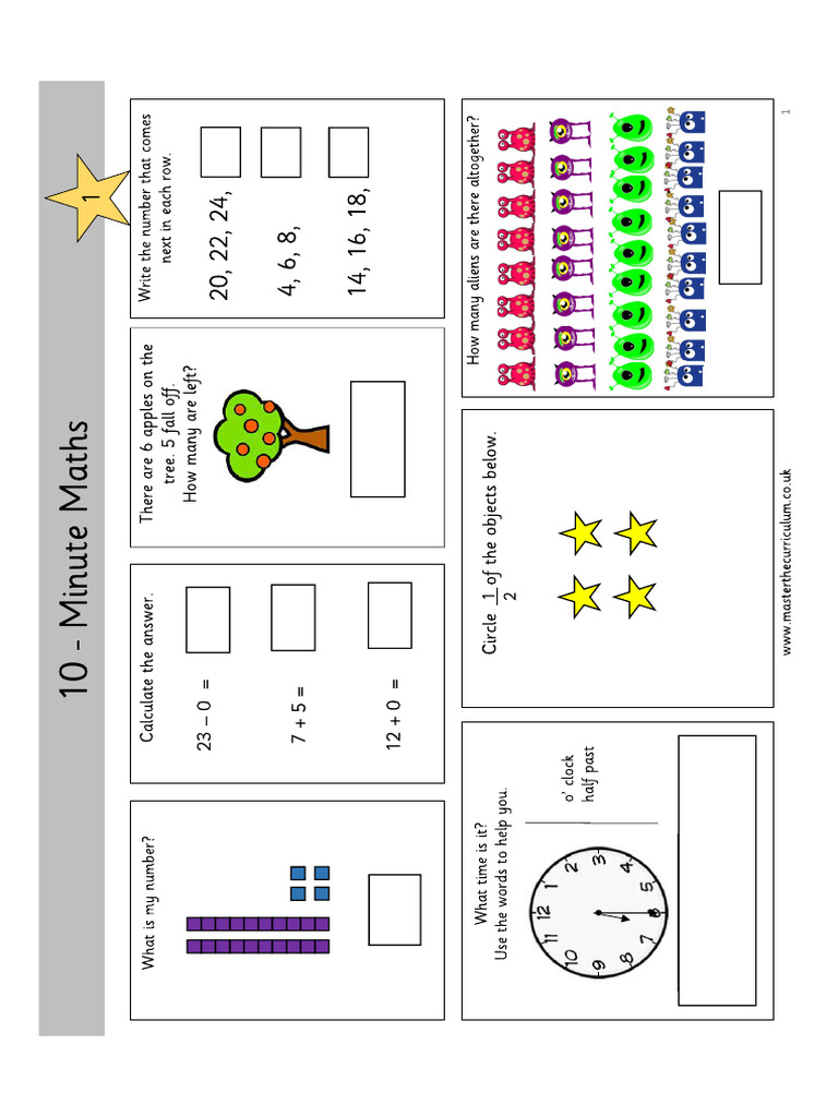 year-1-daily-maths-challenge-day-1 | PDF