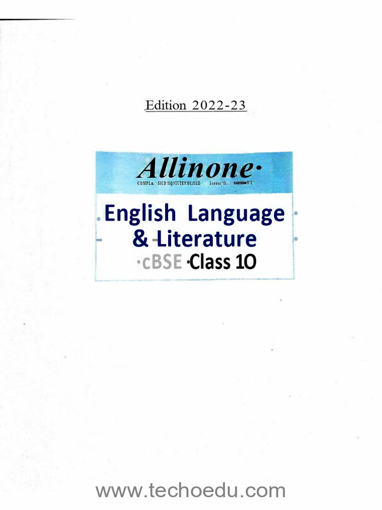 English Arihant All in One Class X | PDF