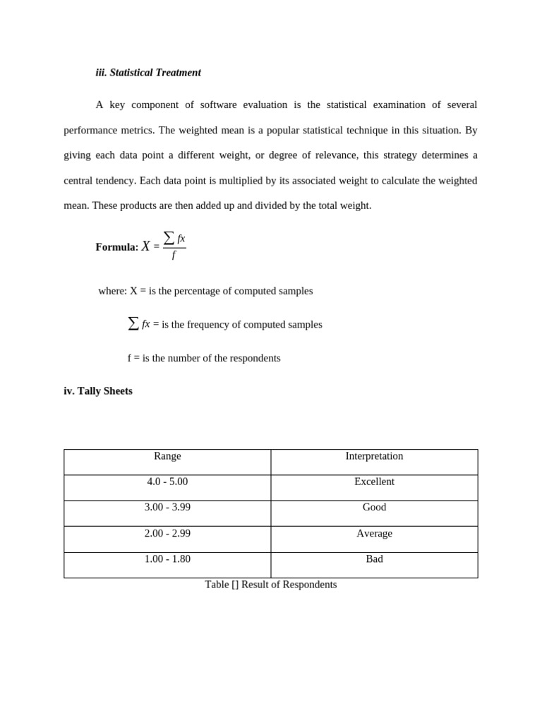 Statistical Treatment | PDF