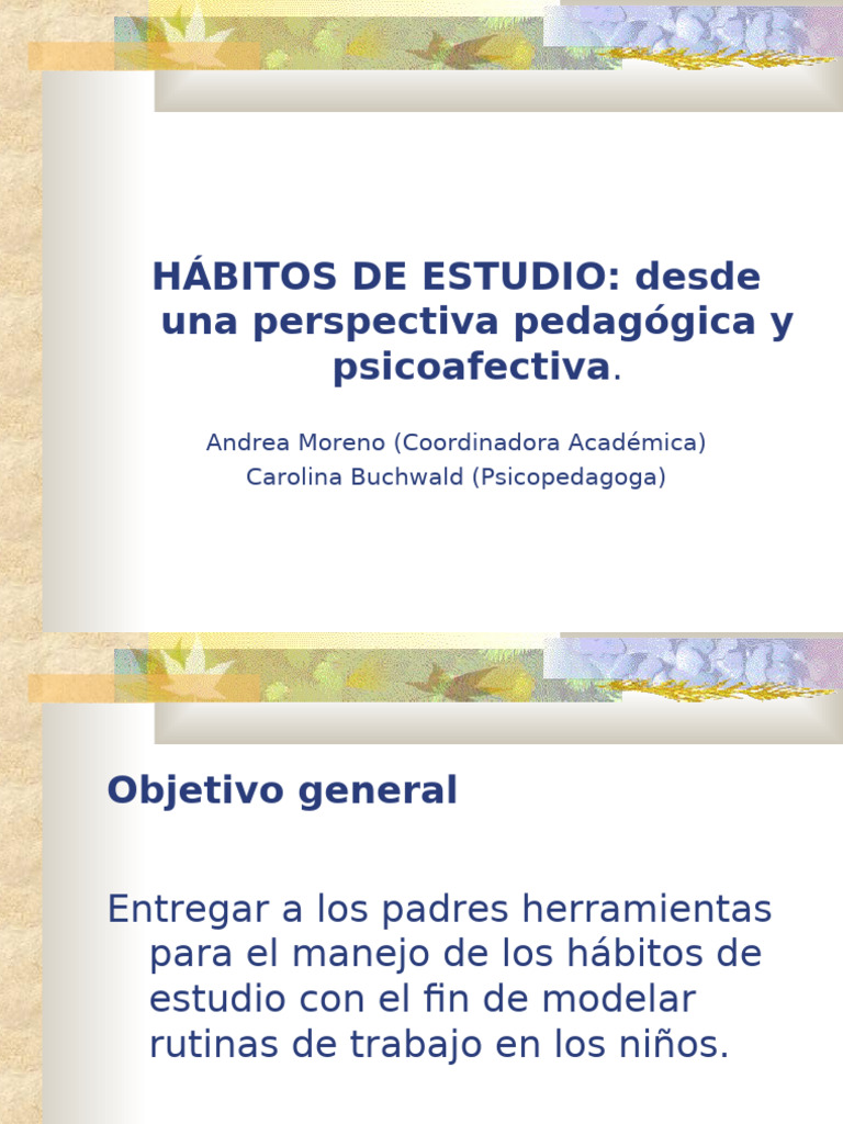 Hábitos de Estudio para Niños Efectivos | PDF | Motivación | Motivacional