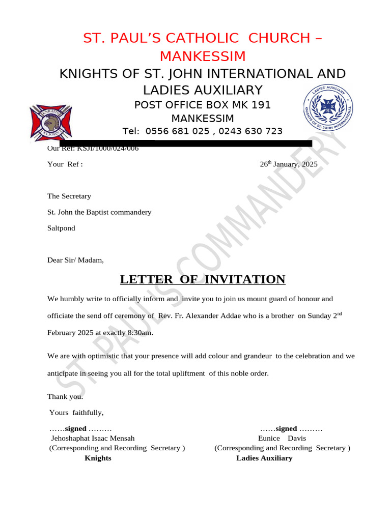 Send Off Invite | PDF