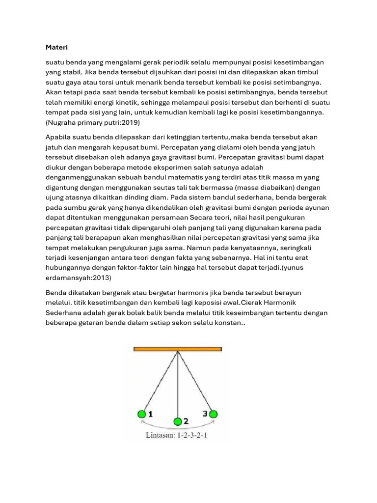 Dokumen Bandul (PDF - Io) | PDF