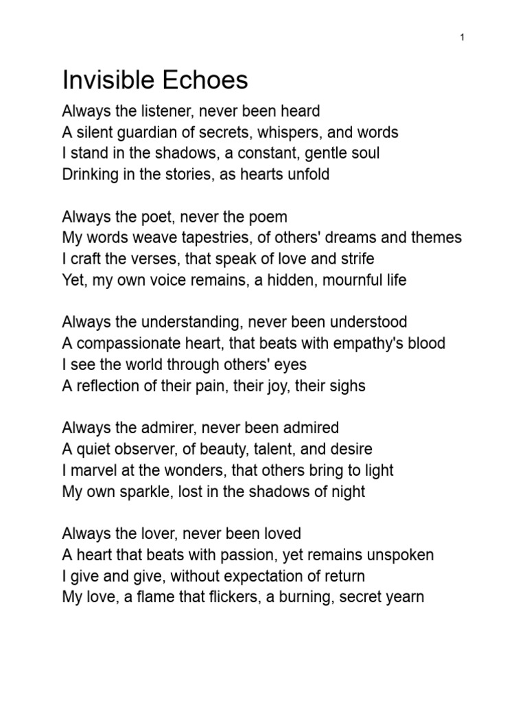 Invisible Echoes | PDF