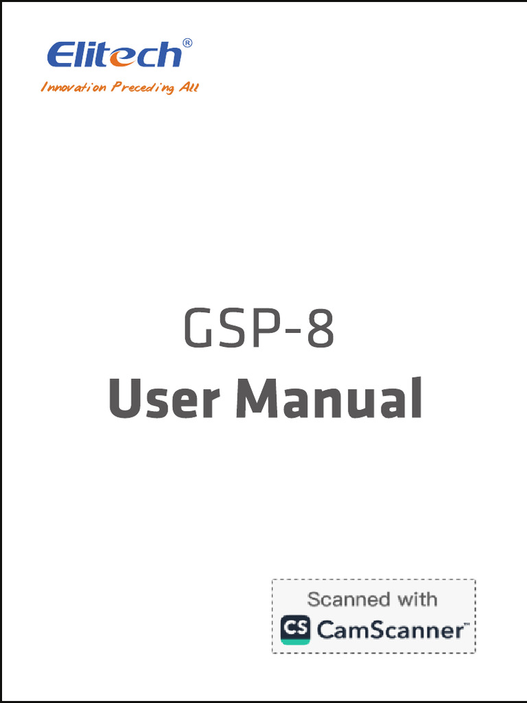 GSP-8 Temperature Data Logger User Manual | PDF