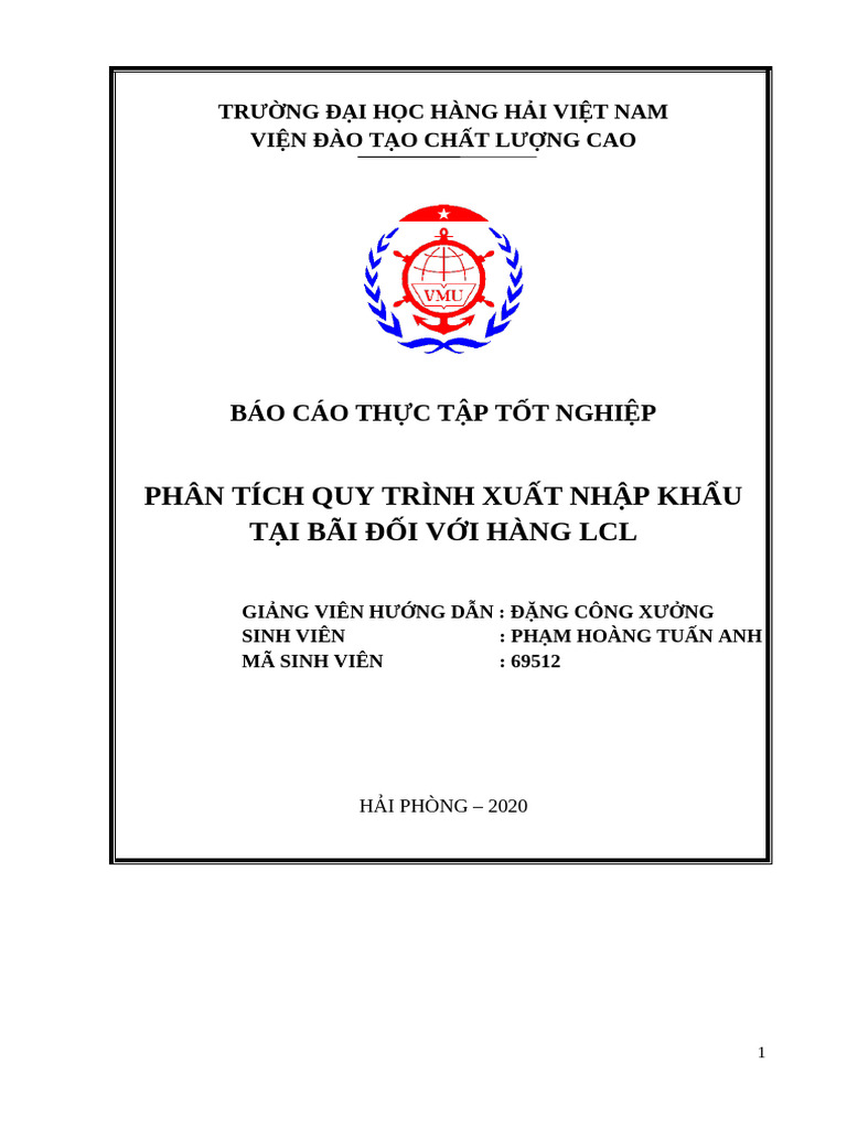 Báo cáo tốt nghiệp - Phạm Hoàng Tuấn Anh - 69512 (Amend) | PDF