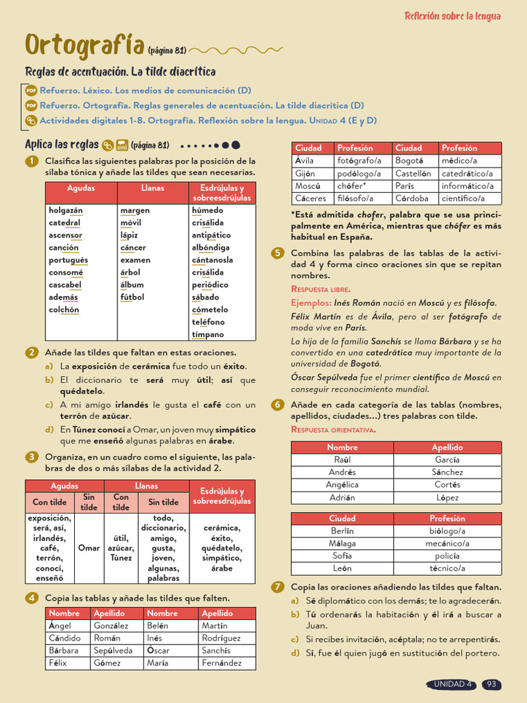 Reglas de Acentuación y Ejercicios | PDF | Lingüística