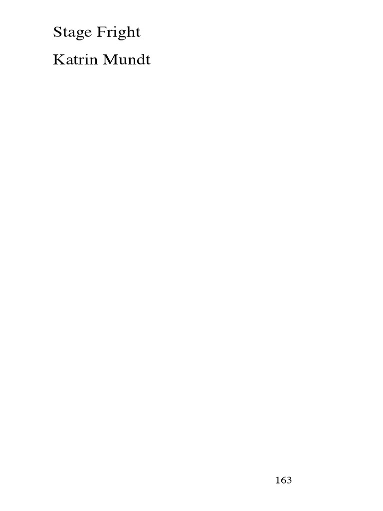 Katrin Muntd Vitoria Stage Fright | PDF | Refugee