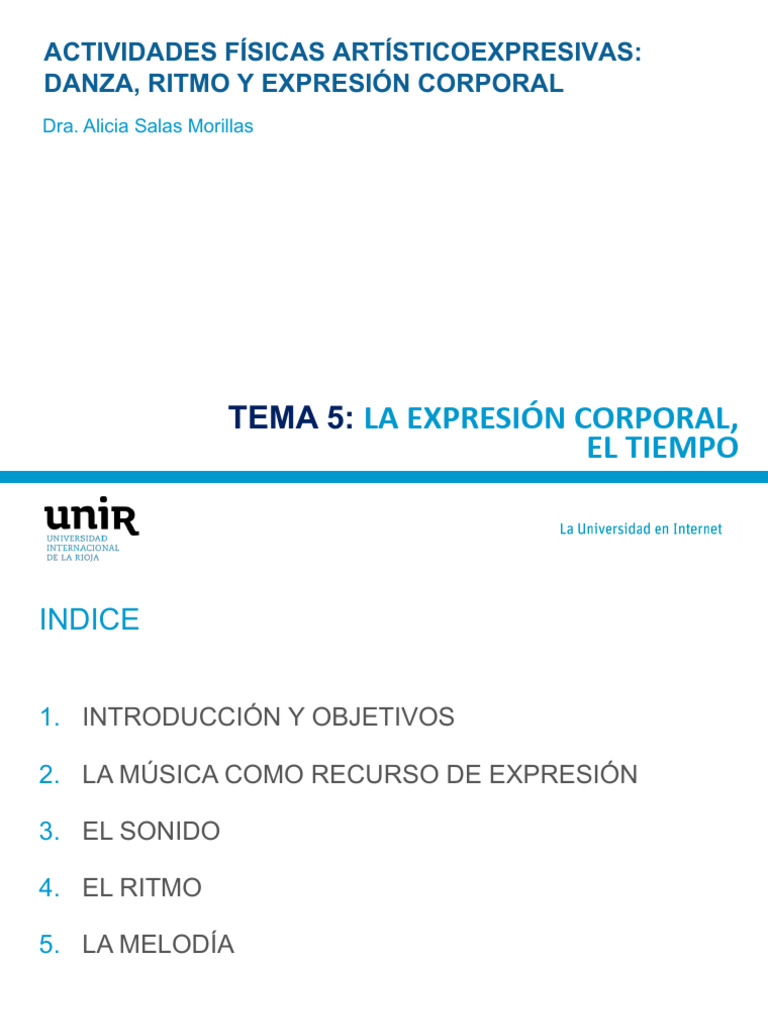 Expresión Corporal y Ritmo Musical | PDF | Ritmo | Sonido