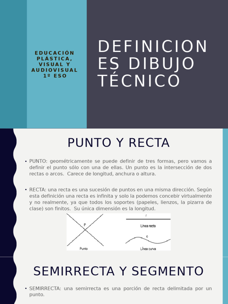 Tema 2 Dibujo Técnico-Definiciones y Trazo Básicos Segmentos | PDF