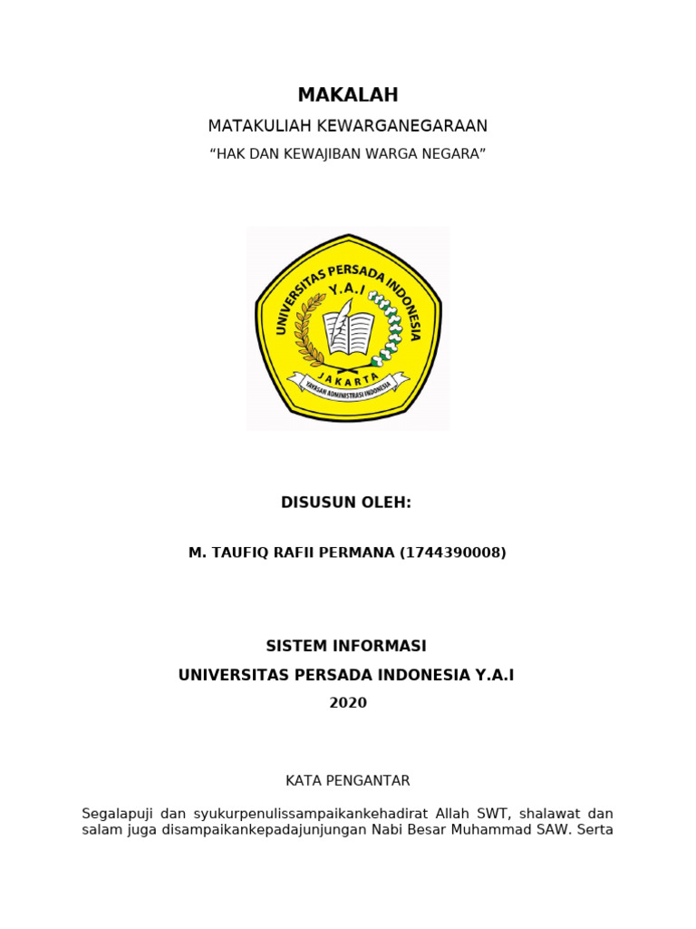 11Tugas Makalah Kewarga Negaraan - M. Taufiq Rafii Permana (1744390008 ...