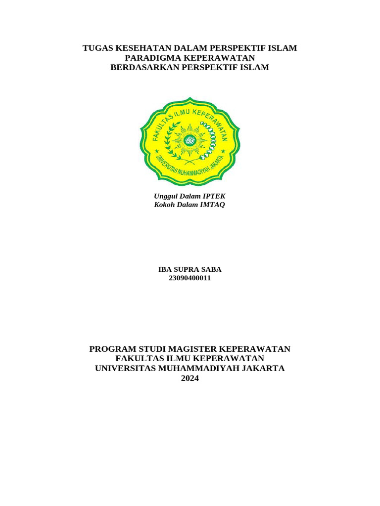 Iba Supra Saba - 23090400011 - Tugas Kpi | PDF