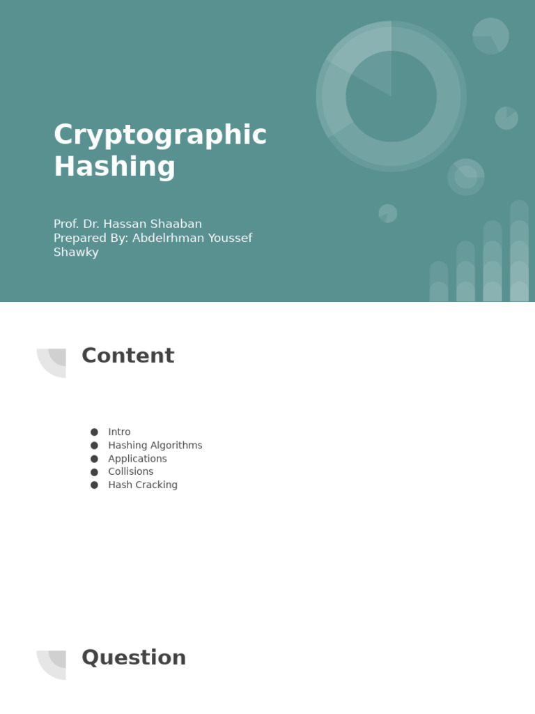 10231cryptographical Hashing | PDF | Password | Cryptography