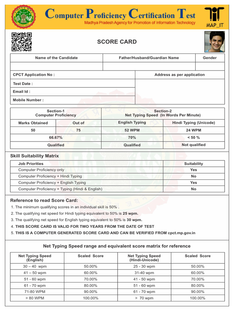 Score Card | PDF | Input/Output | Computer Data