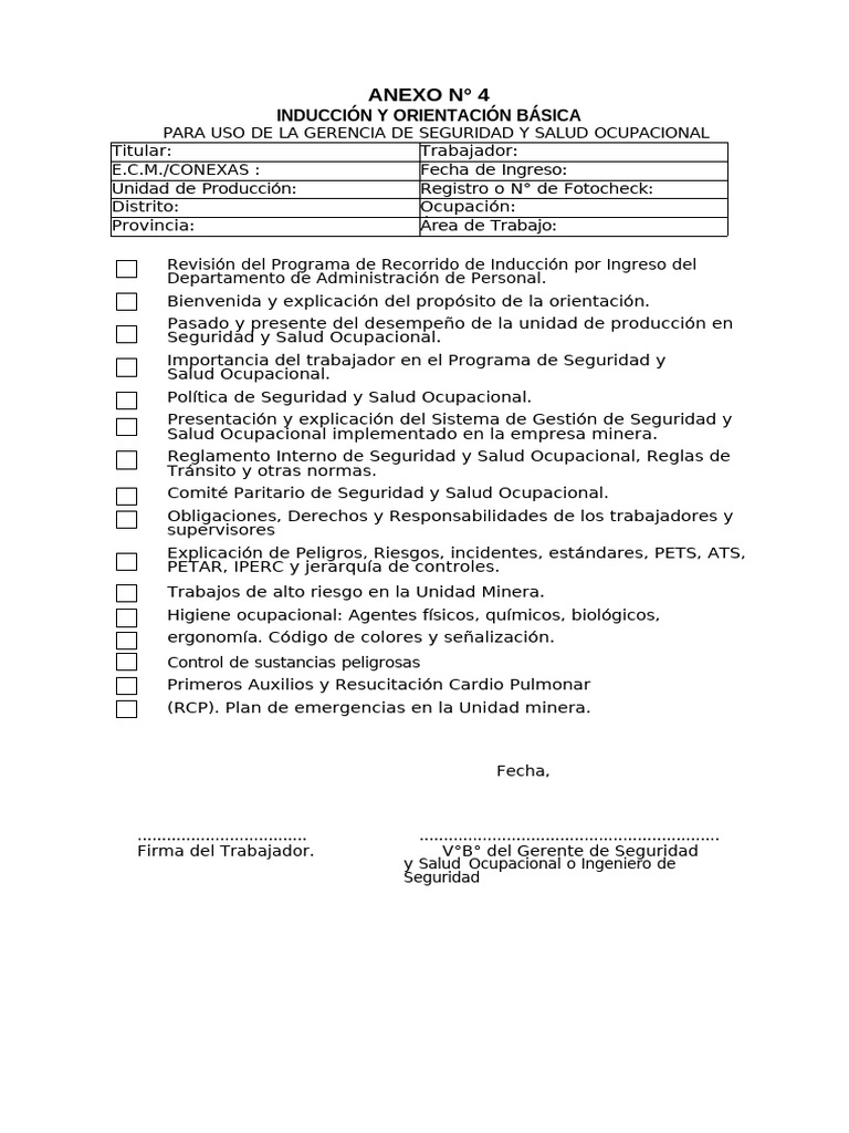 DS 024 2016 em Anexos | PDF | Seguridad y salud ocupacional | Higiene Ocupacional