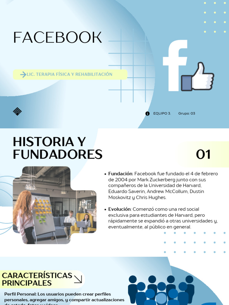 Historia y características de Facebook | PDF | Facebook | ciberespacio