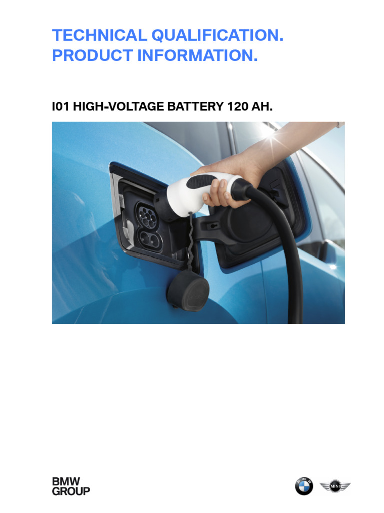 BMW I01 High-Voltage Battery 120 Ah | PDF | Electricity | Electromagnetism