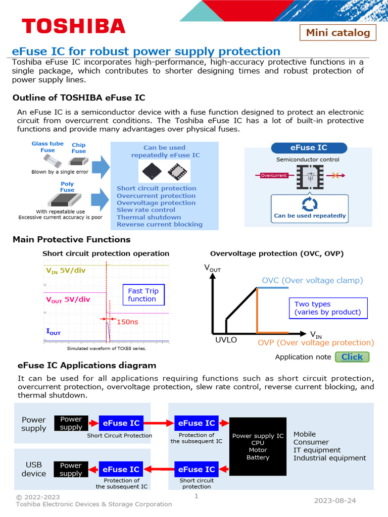Efuse IC For Robust Power Supply Protection | PDF | Power Supply | Diode