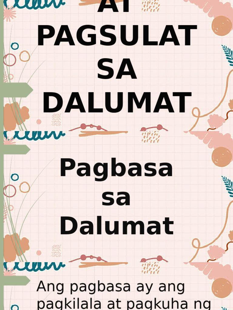 g1 Pagbasa Sa Dalumat | PDF
