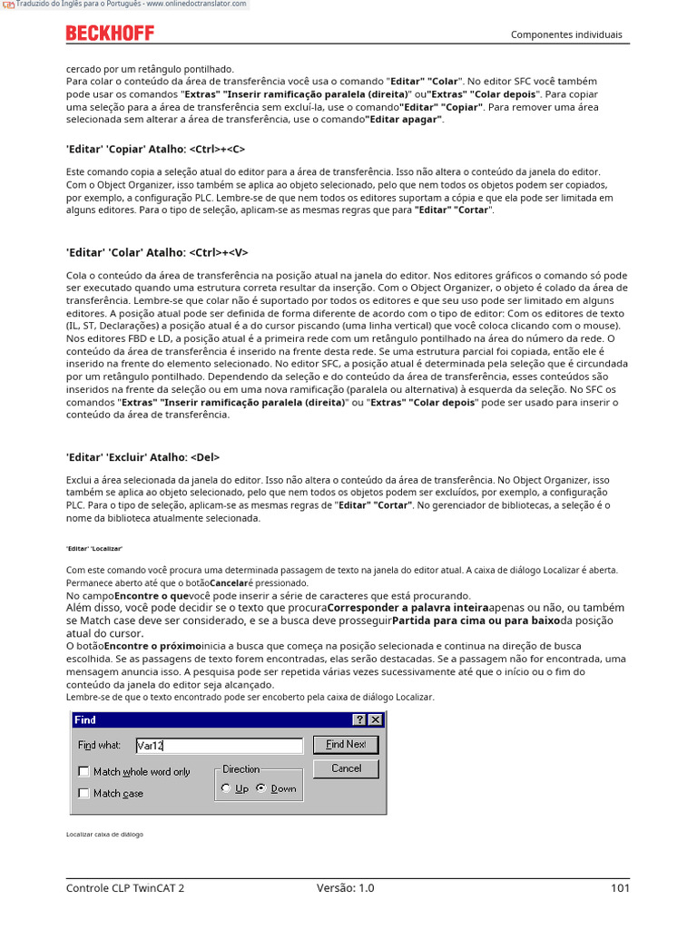 TwinCAT - 2 - PLC - Control - EN (1) (101-150) .En - PT | PDF | Janela (informática ...