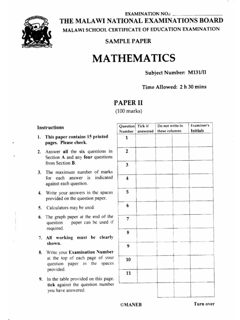 MSCE_SAMPLE_P_2 | PDF