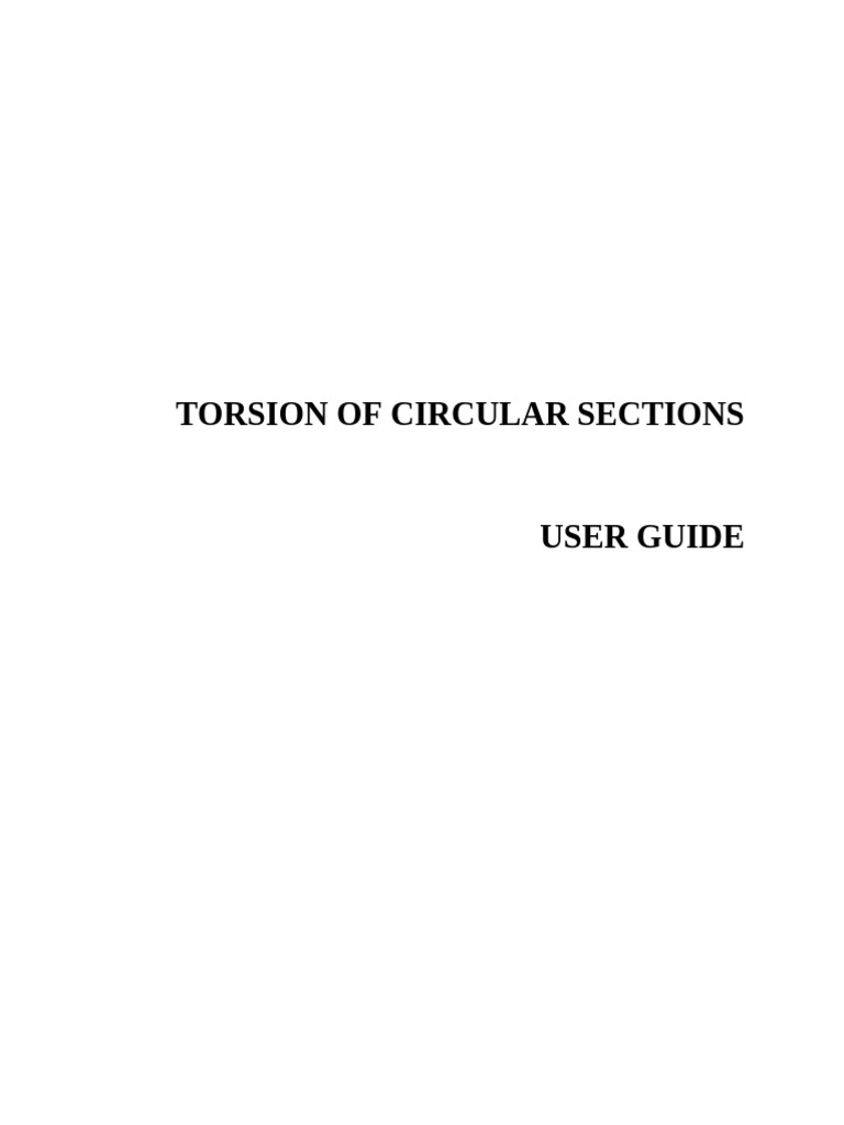 Torsion of Circular Sections1 | PDF | Torque | Mechanical Engineering