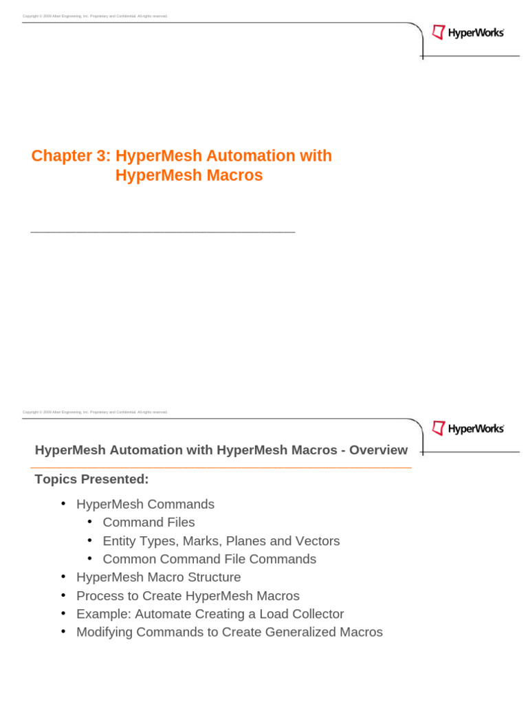 03_Chapter 3 HyperMesh Automation With HyperMesh Macros_10template_edited | PDF | Computer File ...