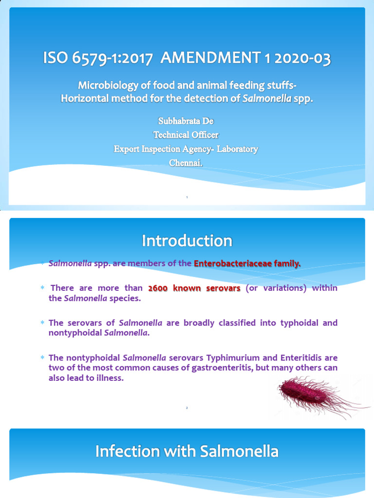 Salmonella Detection Methodology | PDF | Verification And Validation ...