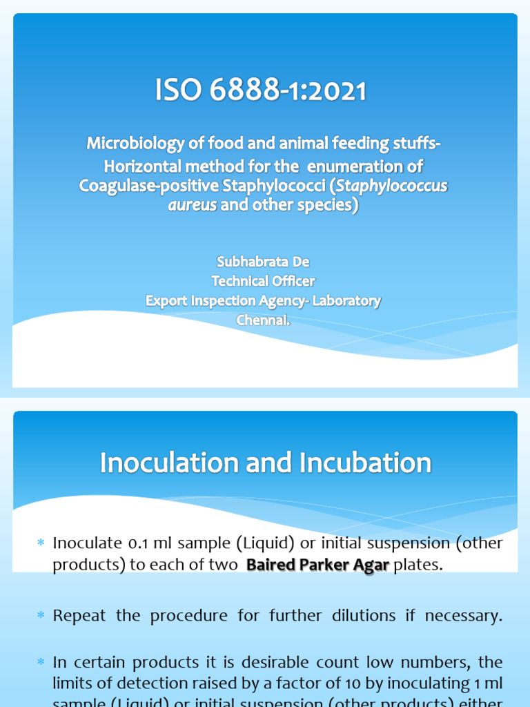 ISO 6888-1-SD - Staph | PDF