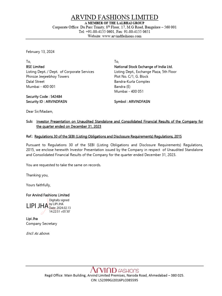 Arvind Brands results analysis | PDF | Brand | Gross Margin