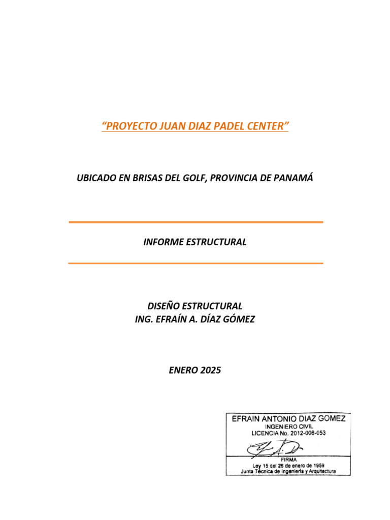 Informe Estructural Losa Padel | PDF | Hormigón | Acero estructural