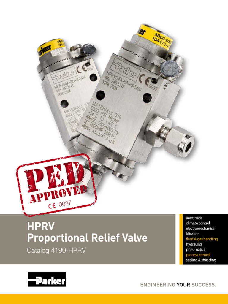 HPRV Series Relief Valve | PDF | Valve | Pressure