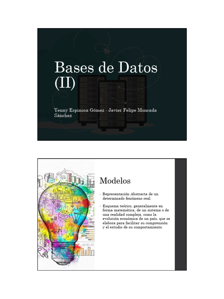 Modelos de Datos y Relaciones | PDF | Datos | Sistema