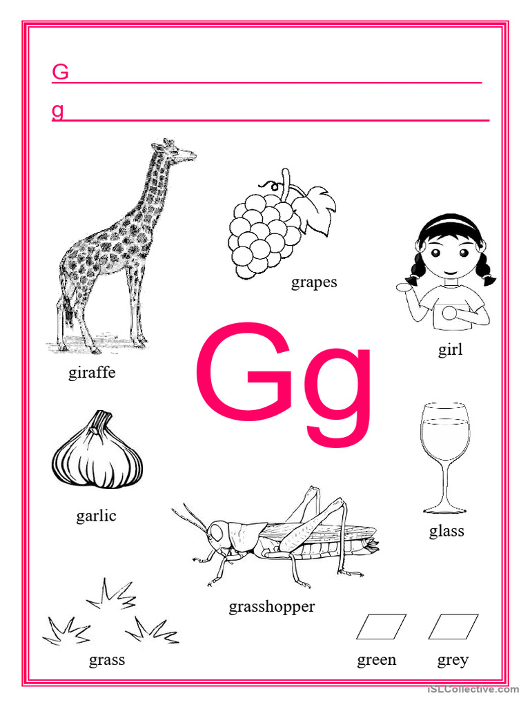 ALPHABET Letter G | PDF