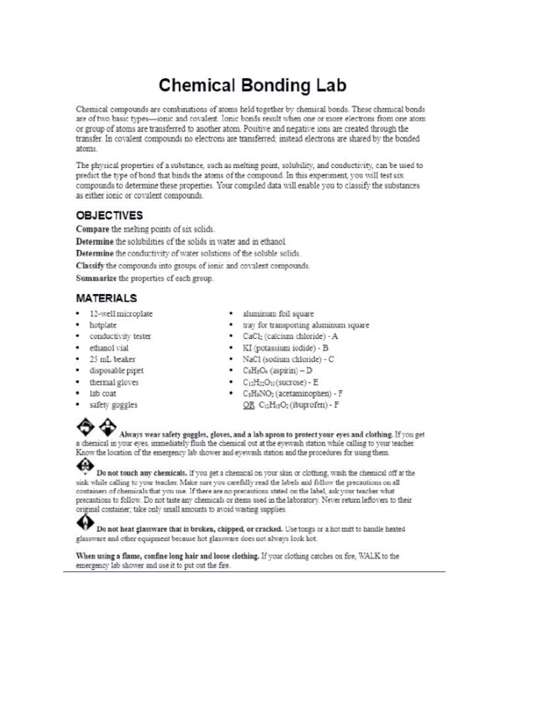 Chem Lab Experiment | PDF