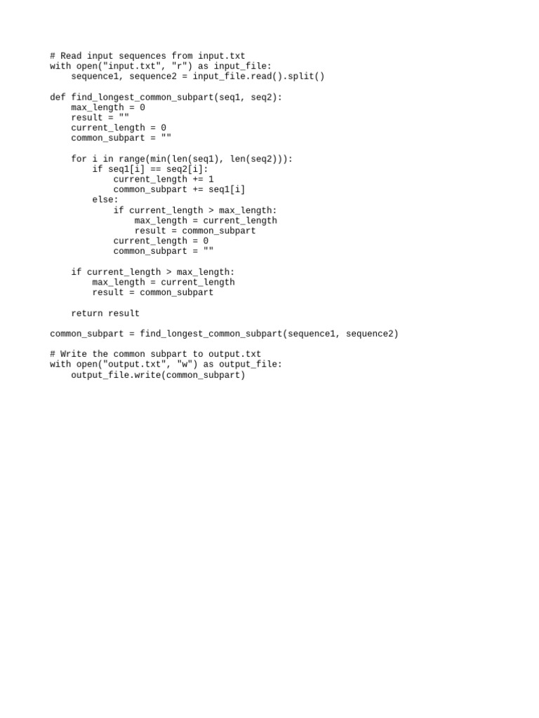 # Read Input Sequences From Input | PDF