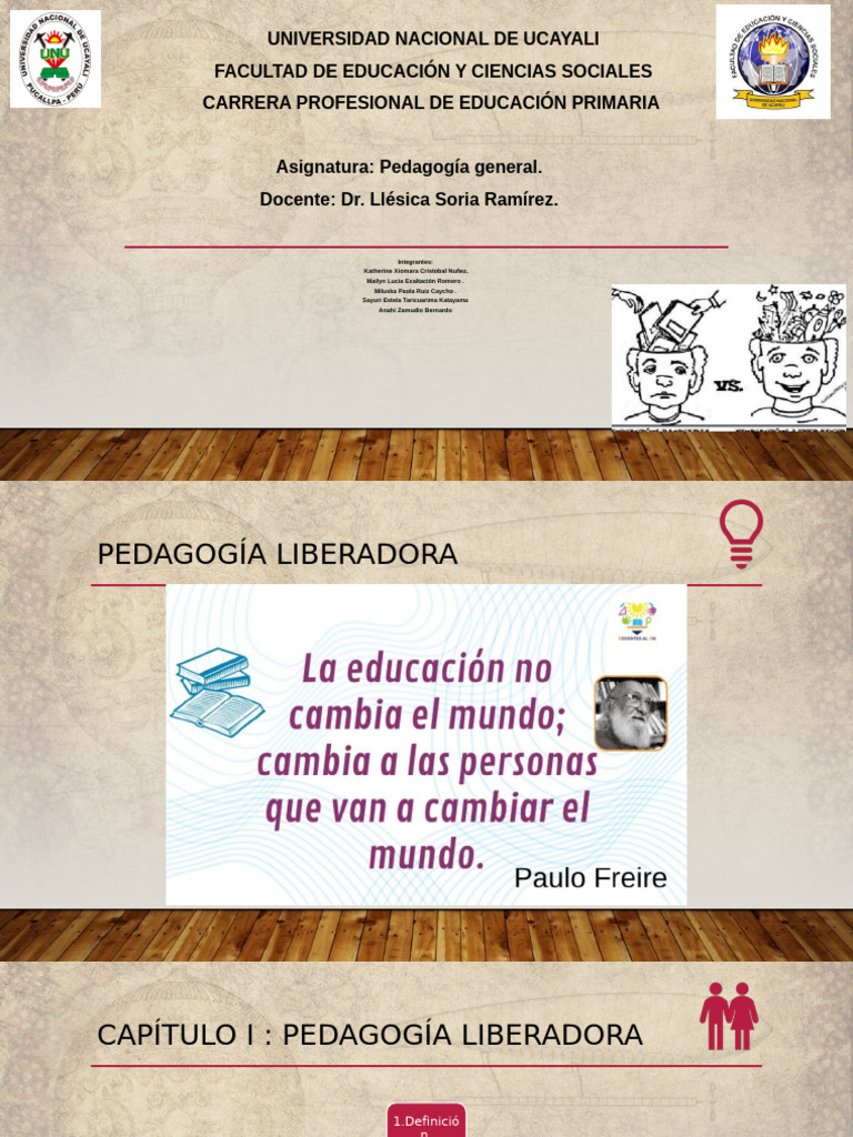 Pedagogía Liberadora y Freire | PDF | Teoría de la educación | Aprendizaje
